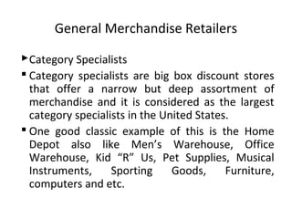 types of retailers. | PPT