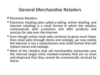 types of retailers. | PPT