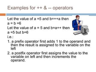 Variables, Data Types, Operator & Expression in c in detail | PPT