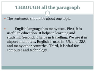 Chap2.3 paragraph unity | PPTX