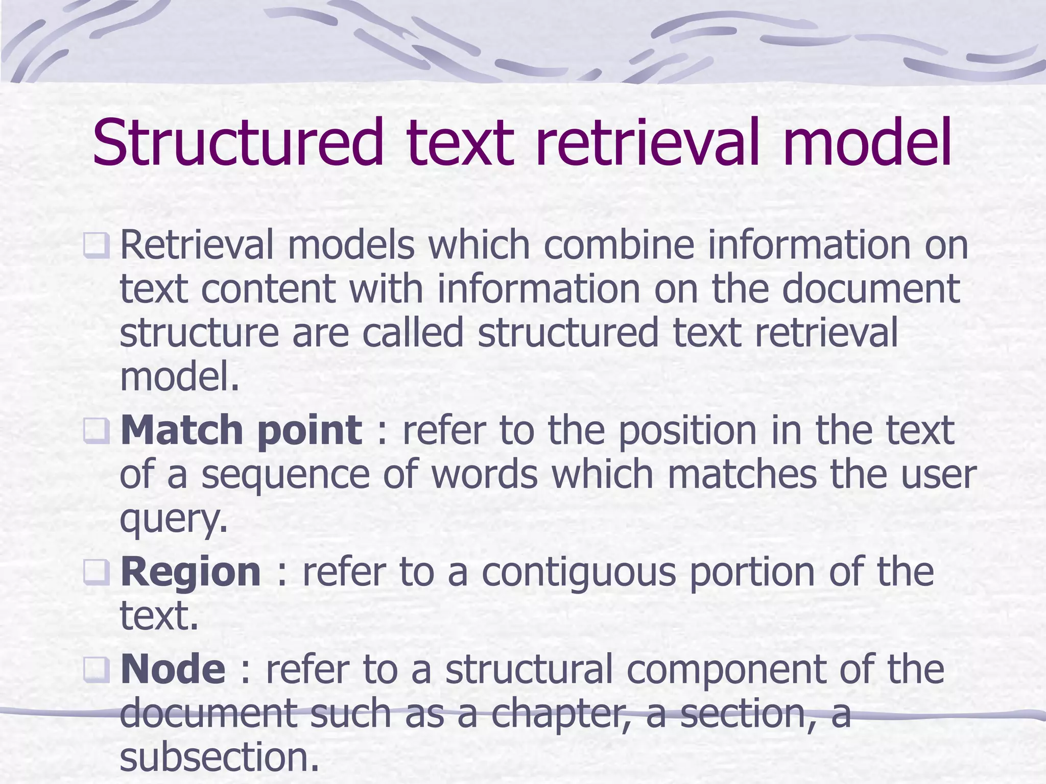 Information Retrieval Models | PPT