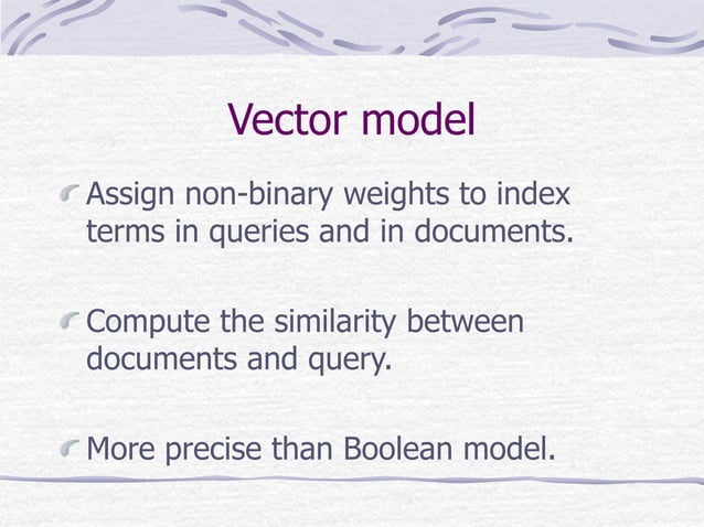 Information Retrieval Models | PPT