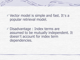 Information Retrieval Models | PPT