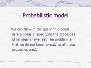 Information Retrieval Models | PPT