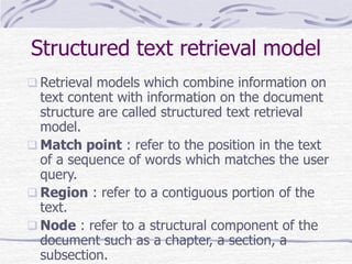 Information Retrieval Models | PPT
