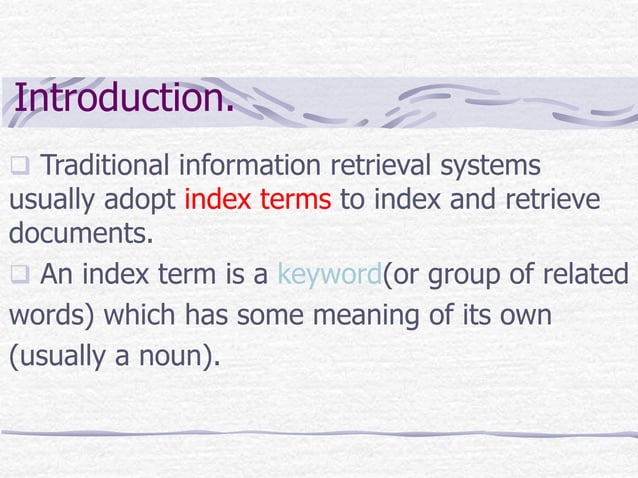 Information Retrieval Models | PPT