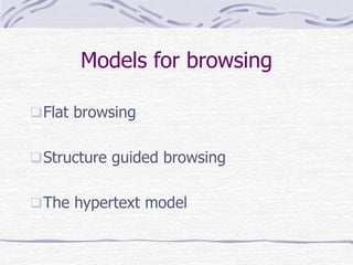 Information Retrieval Models | PPT