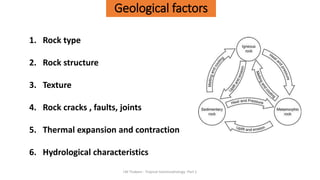 Tropical Geomorphology -weathering in Tropics - part 1- Chap 2 | PPTX