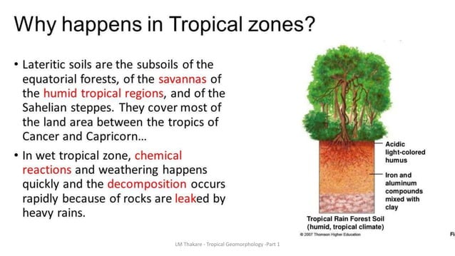 Tropical Geomorphology -weathering in Tropics - part 1- Chap 2 | PPTX