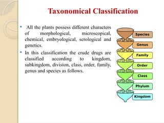 Classification of Crude drug | PPTX