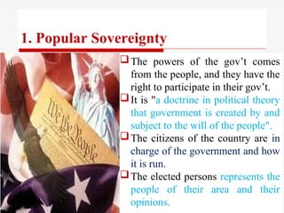 Fundamental Principles in Framing Democratic Constitutions: Popular ...