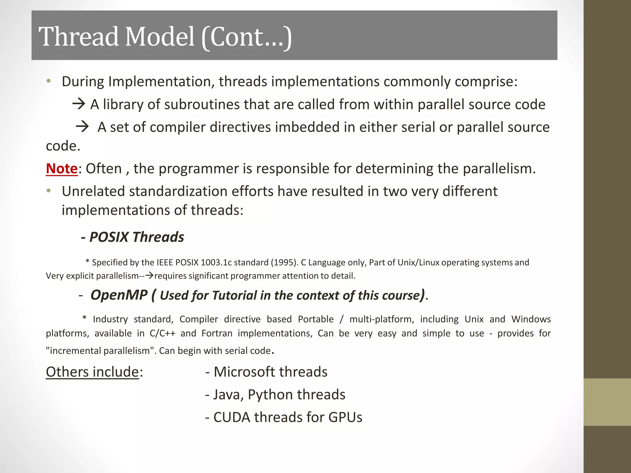 Chap 2 classification of parralel architecture and introduction to ...