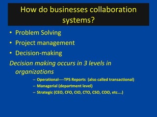 Chap 2 collaboration information systems and teamwork | PPT