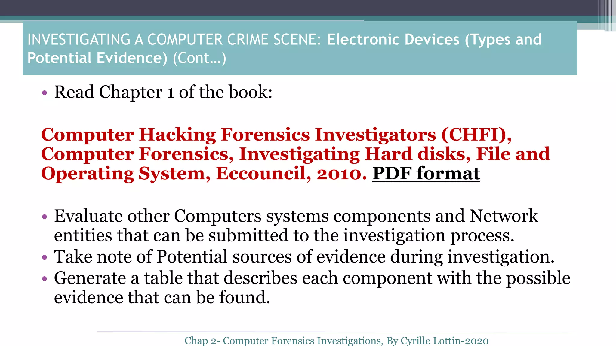 Chap 2 computer forensics investigation | PPTX