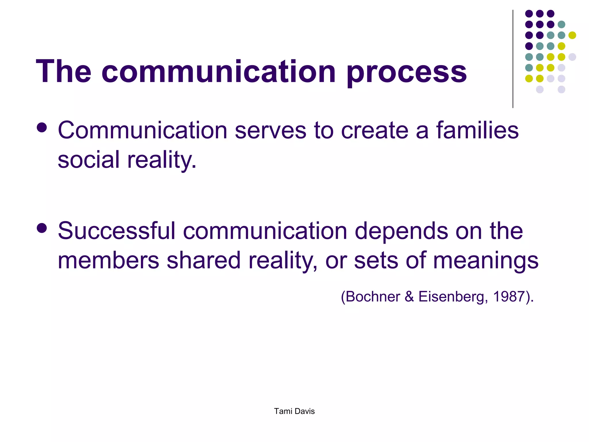 Chap+2 +framework+for+family+communication | PPT