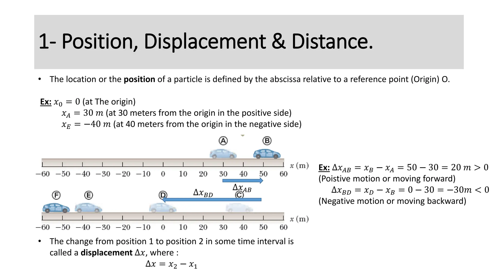 Kinematic Study in One Dimension (Rectilinear Motion) | PPT
