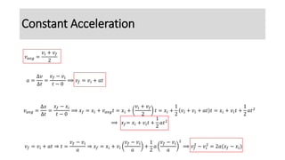 Kinematic Study in One Dimension (Rectilinear Motion) | PDF