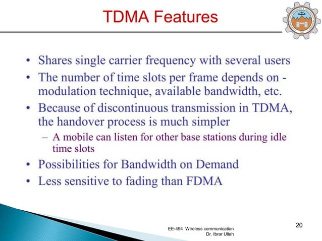 Chap# 2-Multiple Access Techniques explained | PPT | Free Download