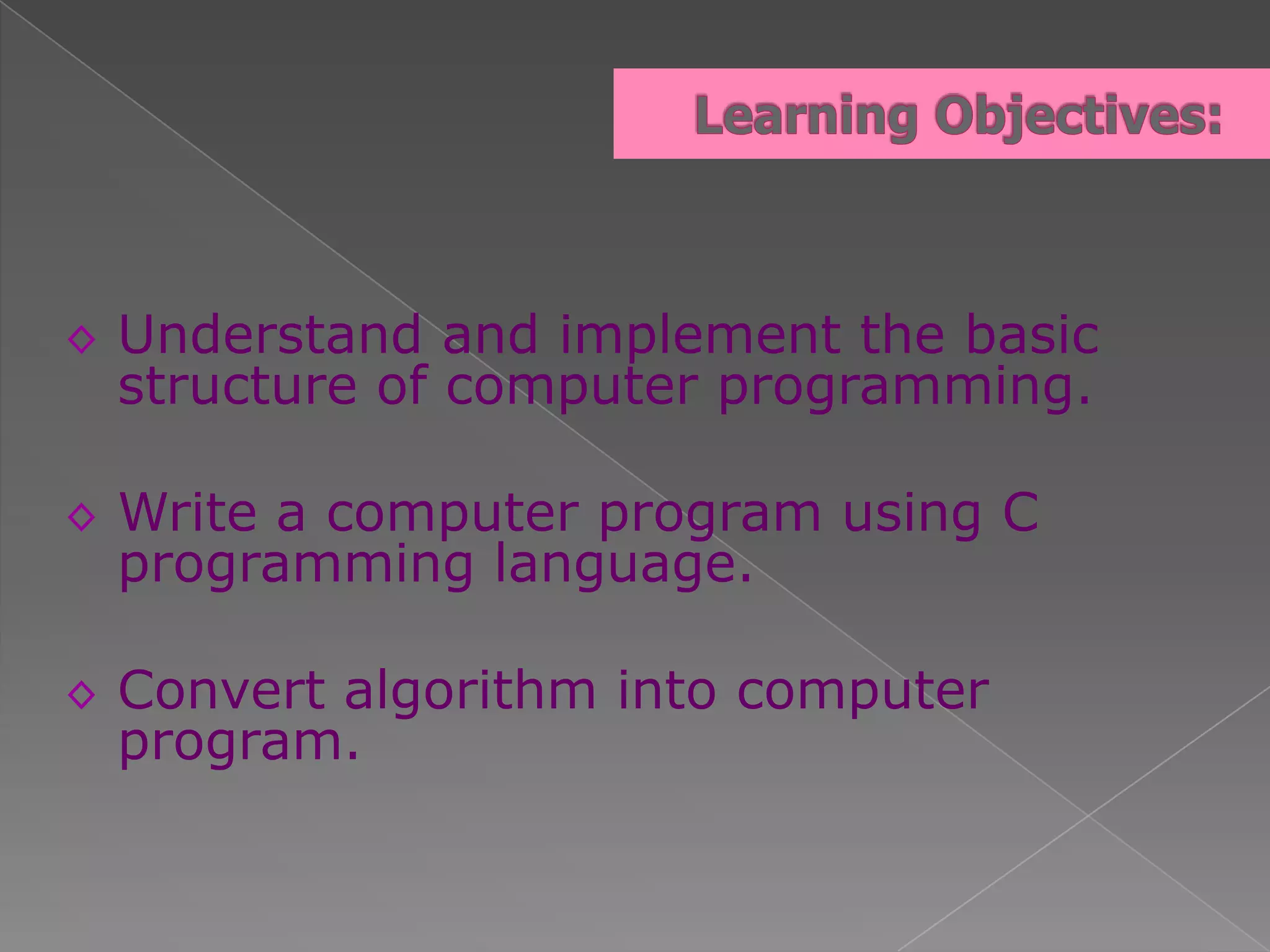 Chap 2 Structure Of C Programming Dti2143 Ppt 1376