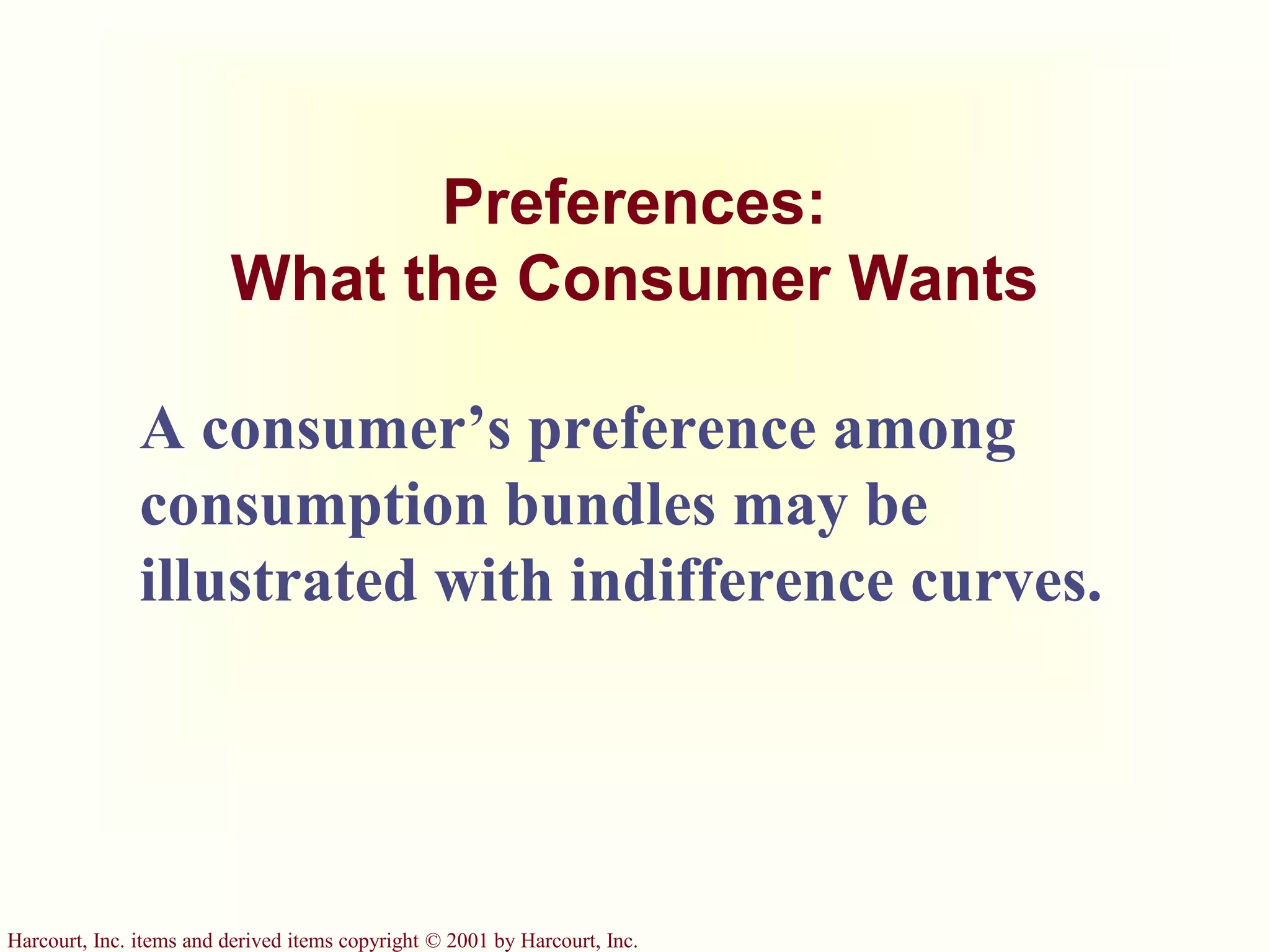 The Theory of Consumer Choice | PPT