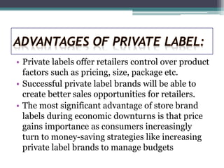 Retailing, Private Labels, Wholesaling & Market Logistics | PPTX