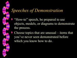 Chap 23 the informative speech | PPT