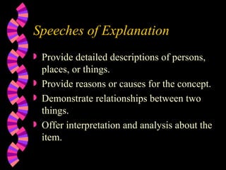 Chap 23 the informative speech | PPT