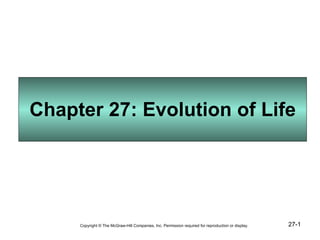 Chap 27 evolution | PPT