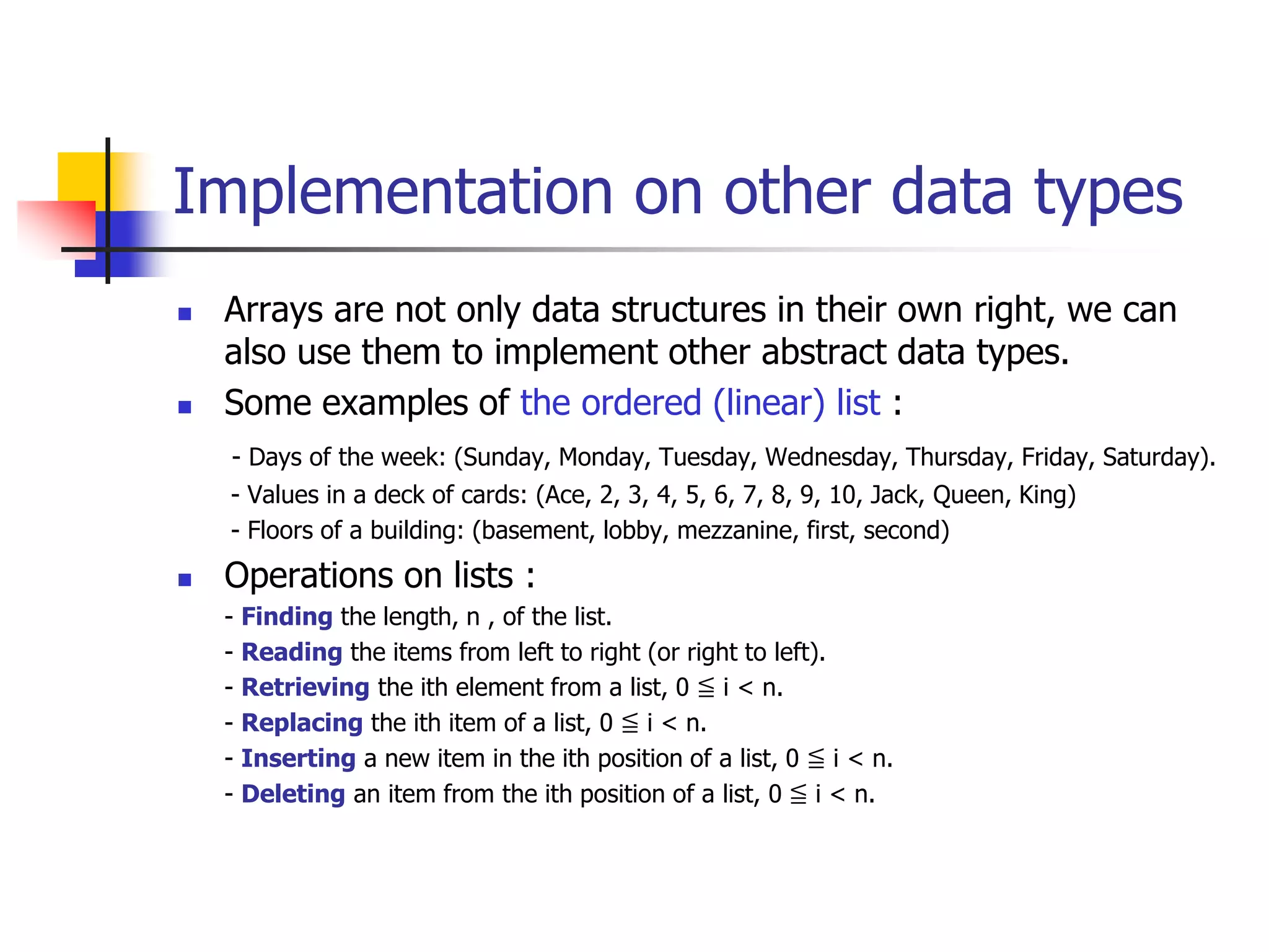 Chap 2 Arrays and Structures.ppt