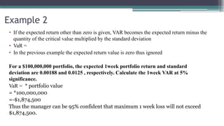 Chap2a VaR methods presentation for students | PPT