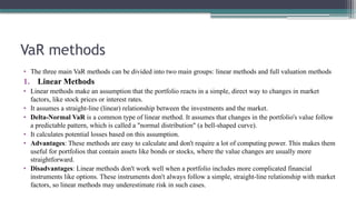 Chap2a Value at Risk methods presentation | PPT