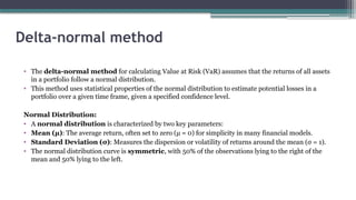 Chap2a Value at Risk methods presentation | PPT