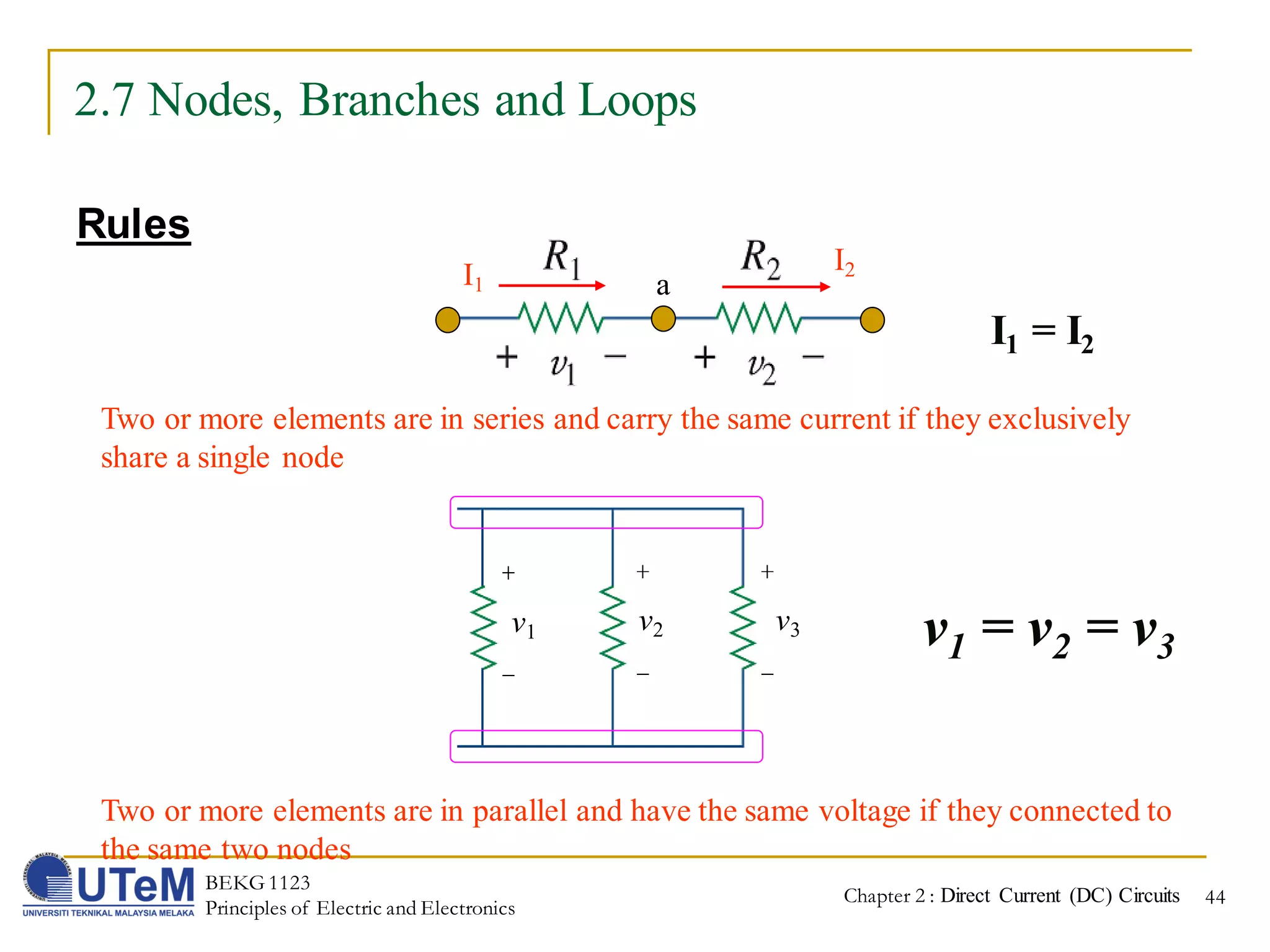 Chapter 2: Direct Current (DC) Circuits | PDF