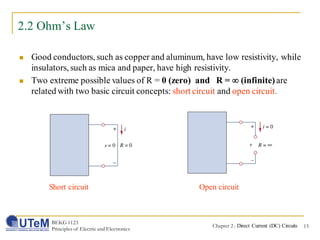 Chapter 2: Direct Current (DC) Circuits | PDF