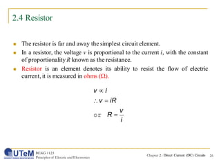Chapter 2: Direct Current (DC) Circuits | PDF