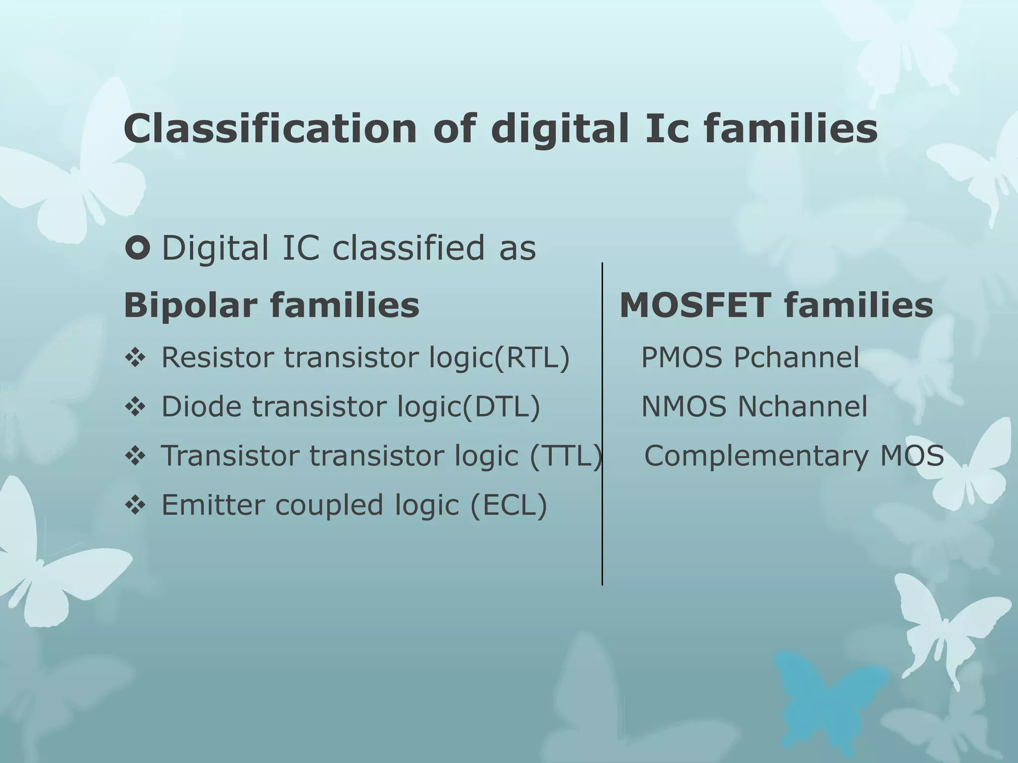 logic families | PPTX