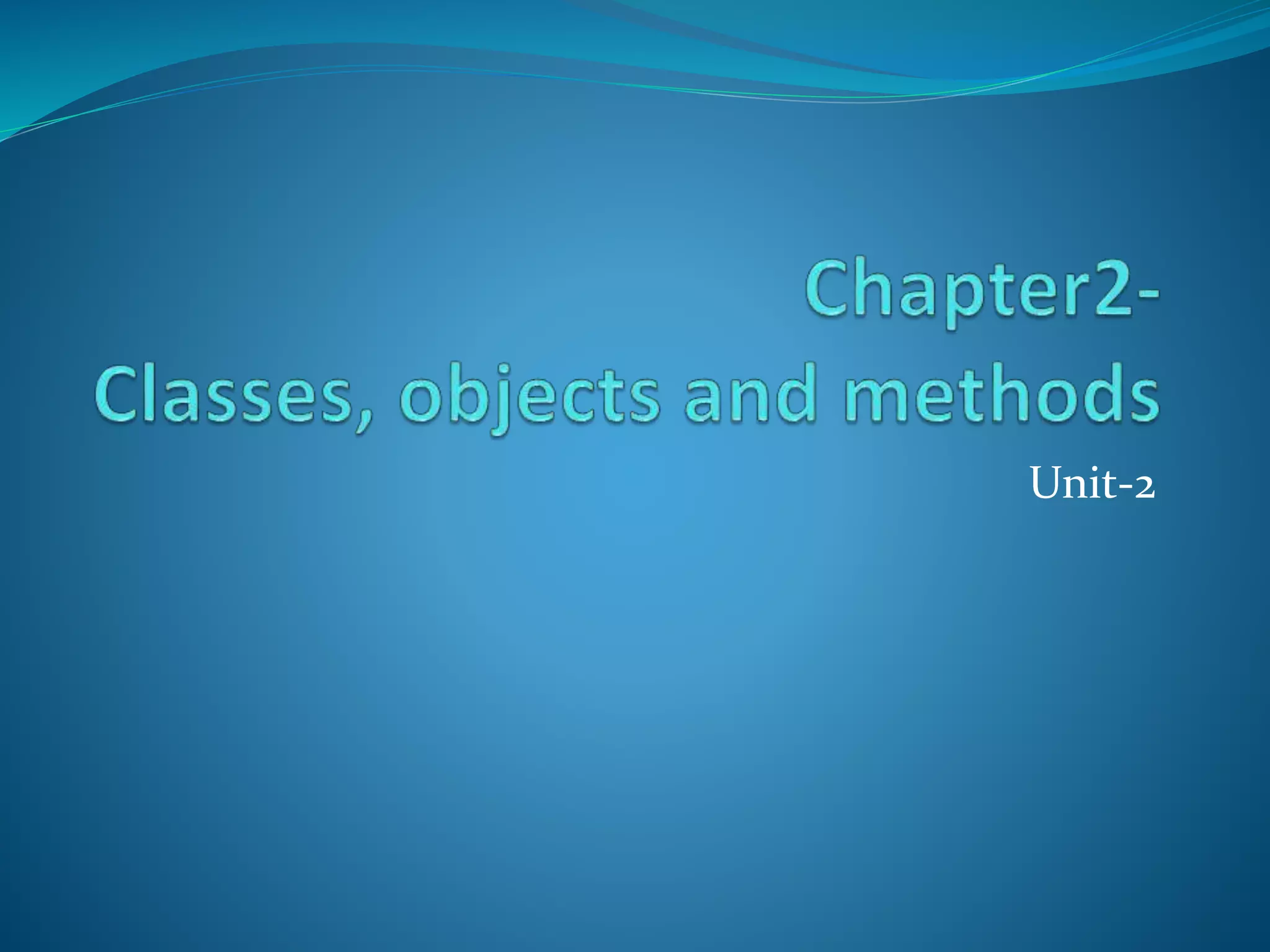 Chap2 Class Objects Ppt