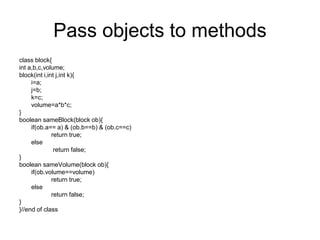 Chap2 class,objects contd | PPT