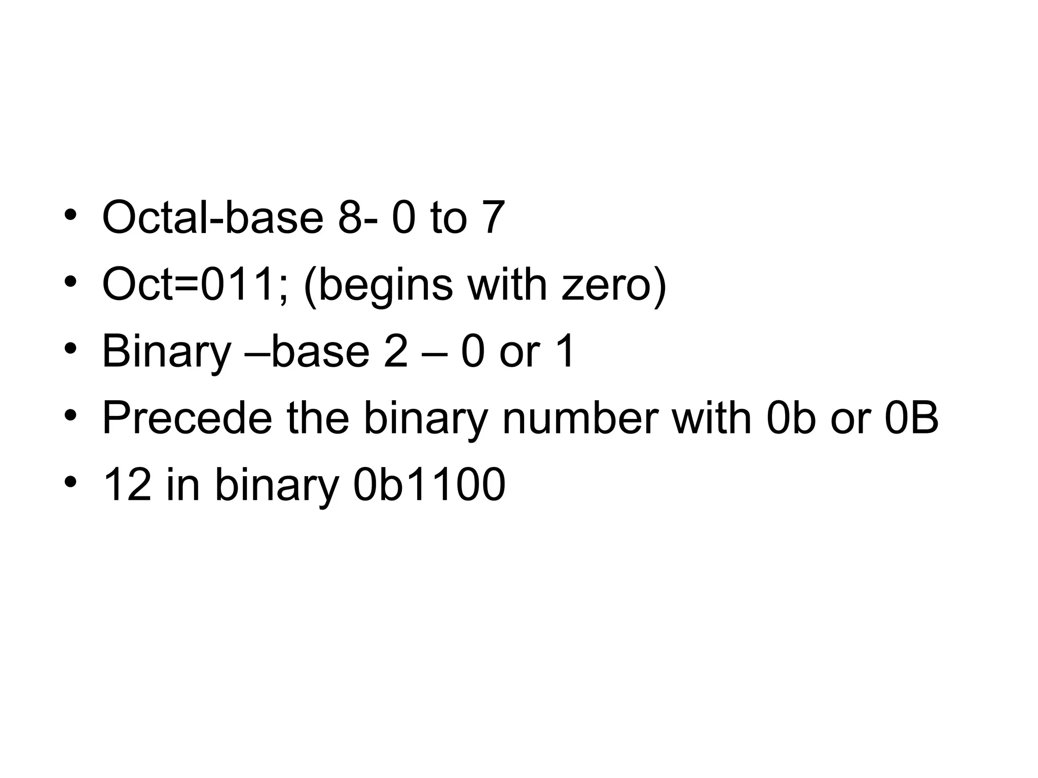 Data Types And Operators Ppt