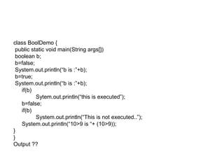 Data types and Operators | PPT