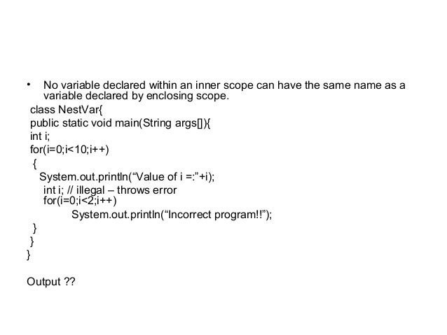 Data types and Operators