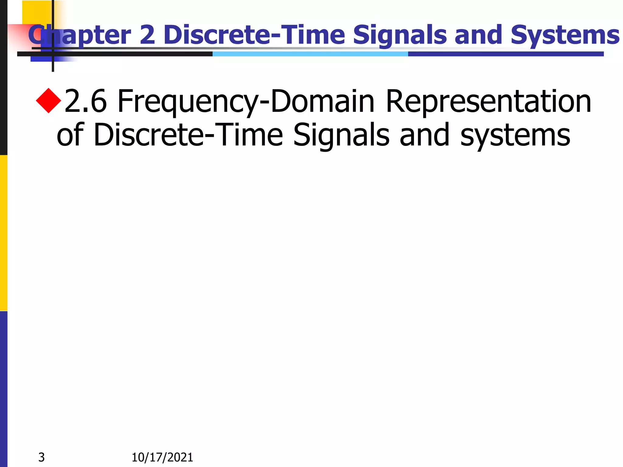 Chap 2 discrete_time_signal_and_systems | PPT