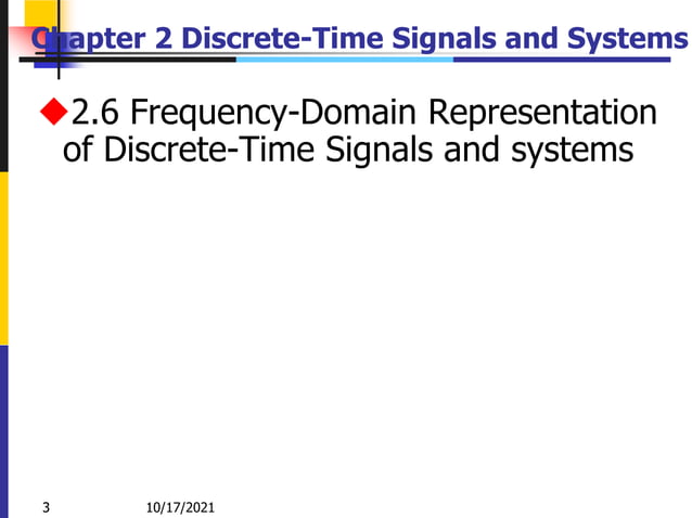 Chap 2 discrete_time_signal_and_systems | PPT