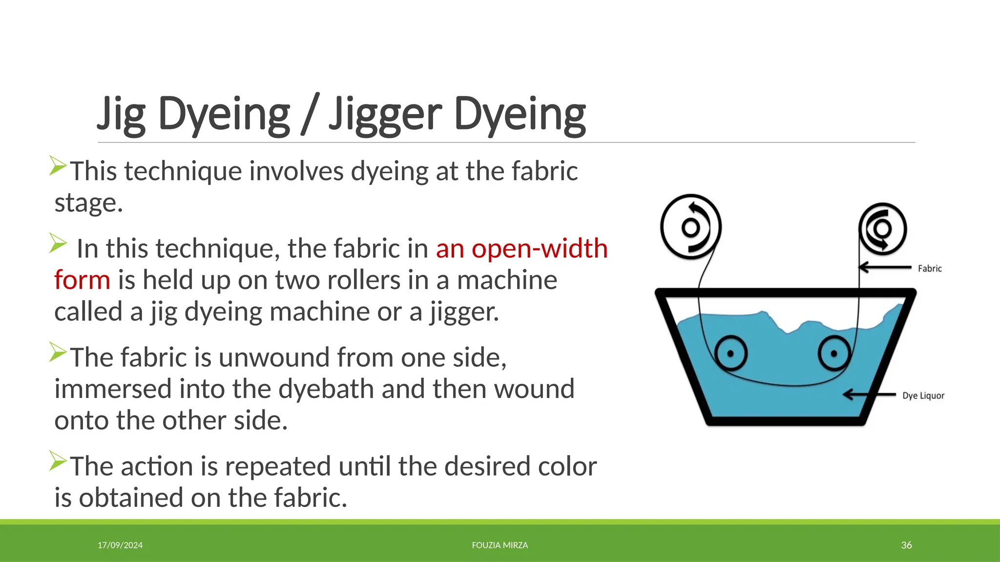 Chap 2 Dyeing Process in textile fabric. | PPTX