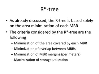 Chap 2 – dynamic versions of r trees | PPTX