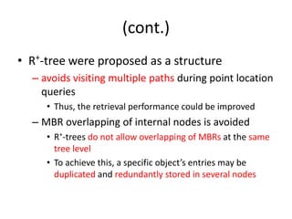 Chap 2 – dynamic versions of r trees | PPTX