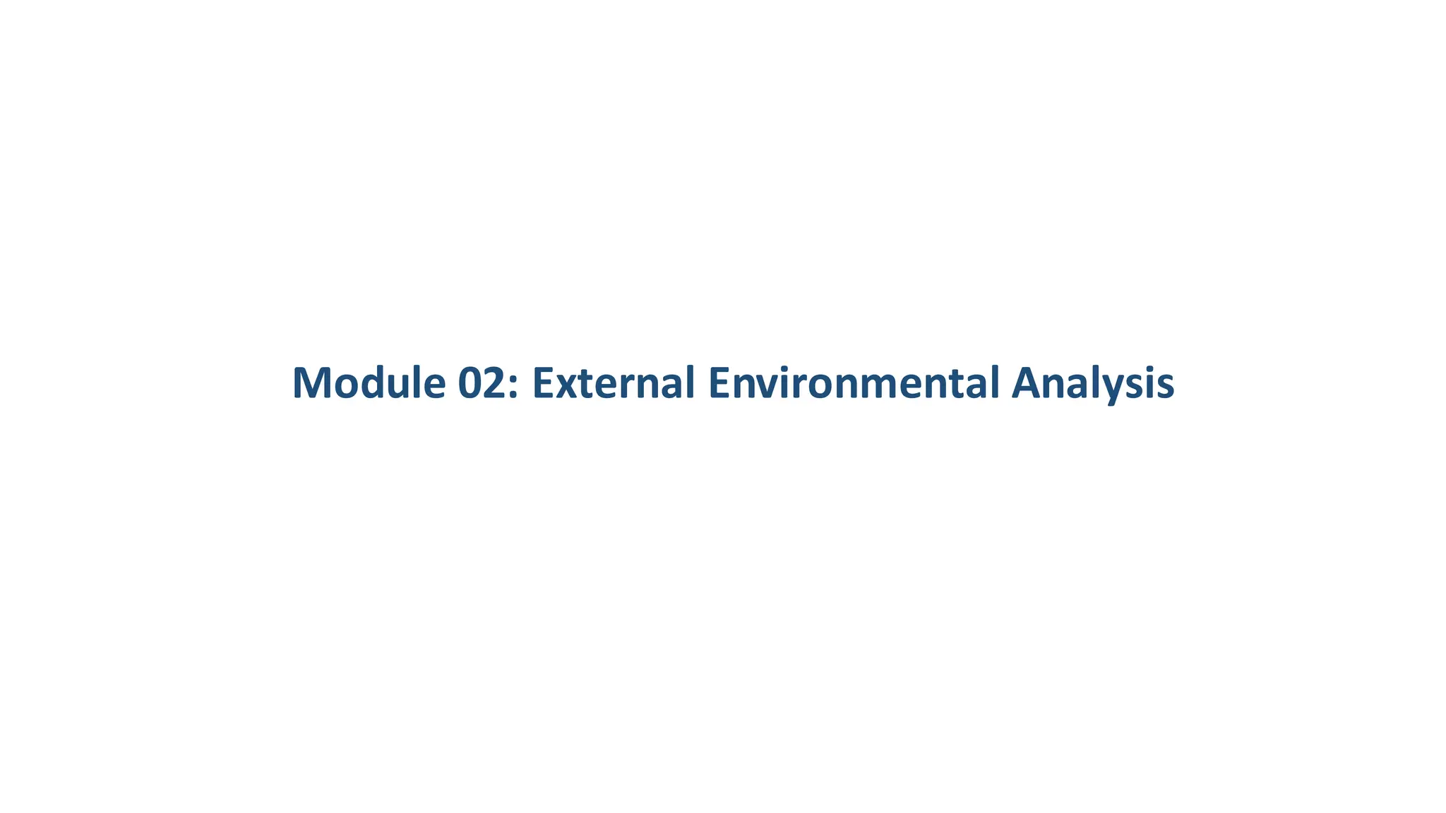 Chap2_External Env analysis Strategic Management | PDF