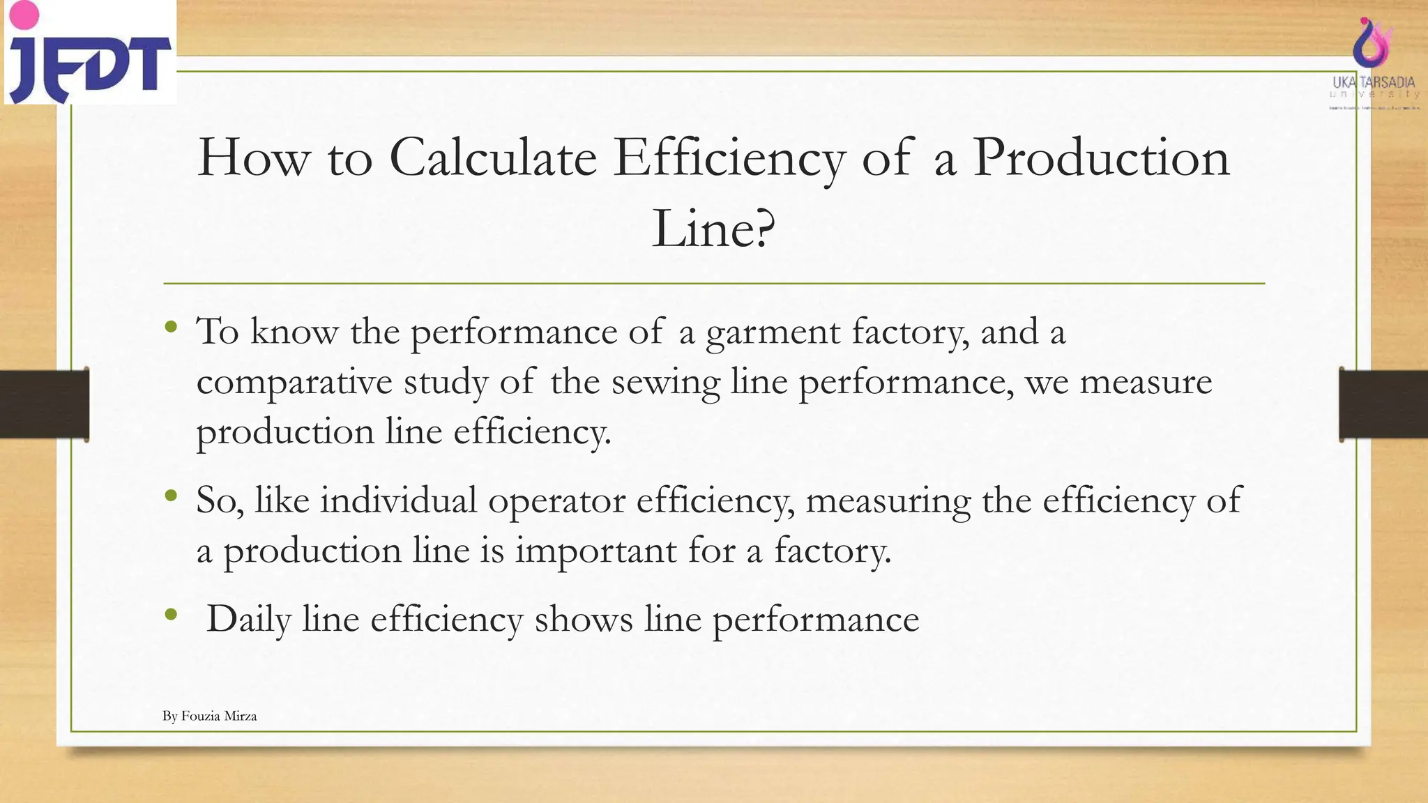 Chap 2 How to Calculat line efficiency in Garment industry.pptx
