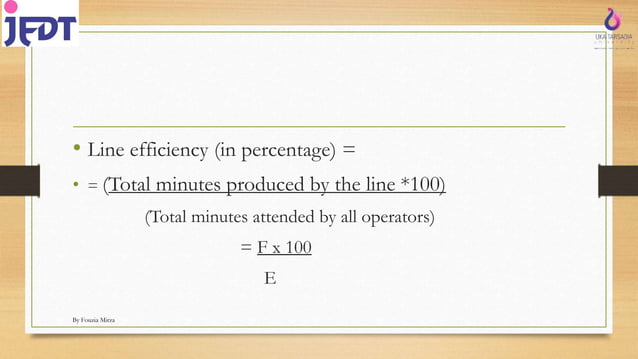 Chap 2 How to Calculat line efficiency in Garment industry.pptx