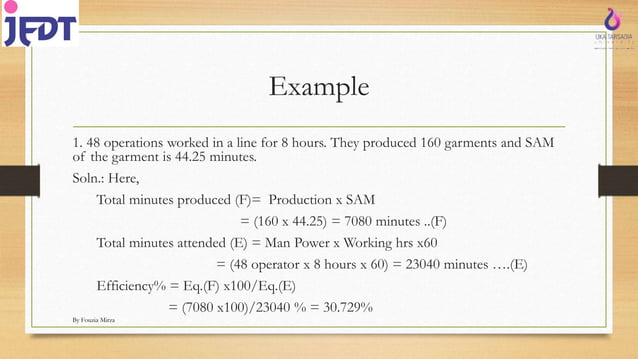 Chap 2 How to Calculat line efficiency in Garment industry.pptx